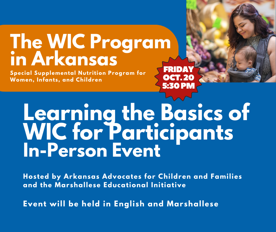 In Person: Learning the Basics of WIC for Participants Arkansas ...