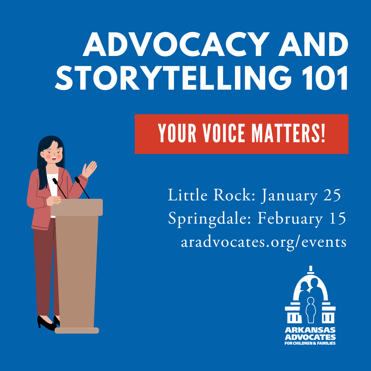 Advocacy and Storytelling 101- Little Rock Arkansas Advocates for ...