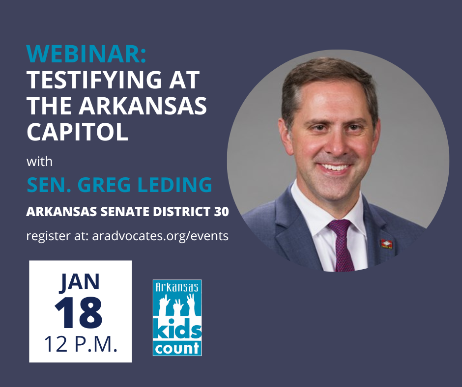 Testifying at the Arkansas Capitol Arkansas Advocates for Children and ...