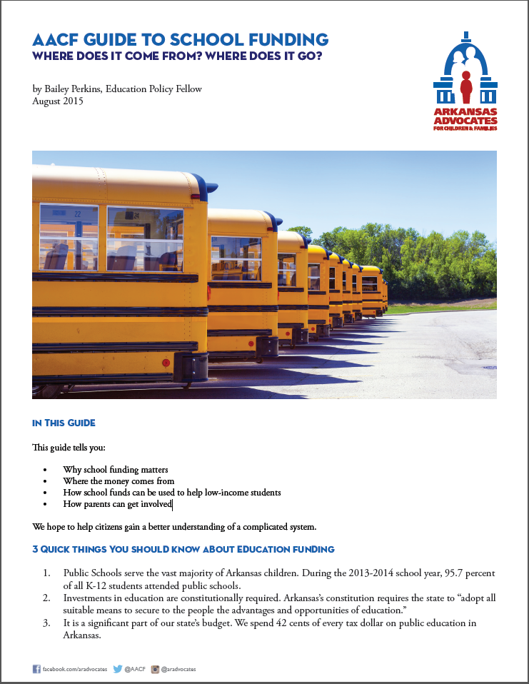 The AACF Guide to School Funding Arkansas Advocates for Children and ...