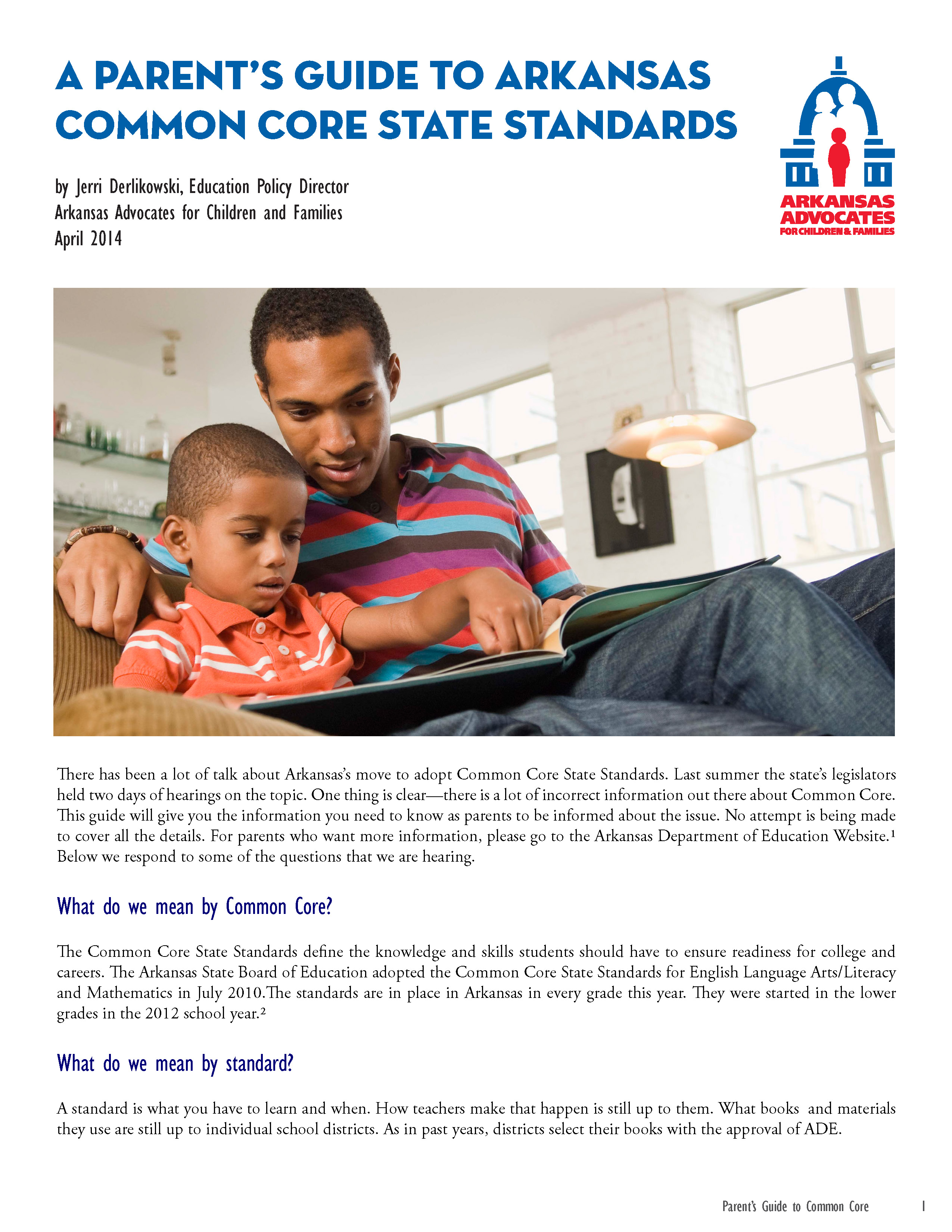 Common Core: A Parent’s Guide to Arkansas Common Core State Standards ...