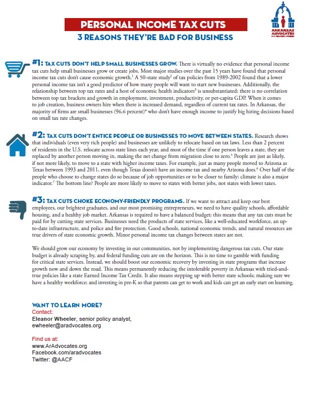Part 2 of 4: Why Personal Income Tax Cuts are Bad (For Businesses ...